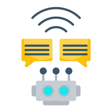 Premium Vector Smart Chat Bot Flat Illustration