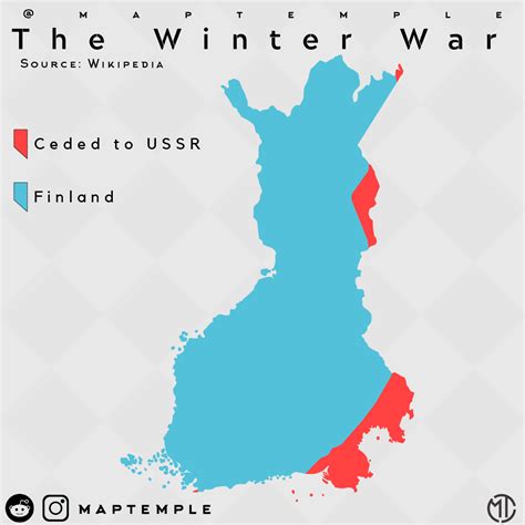 Finland Winter War Map