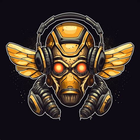 Honey Bee Gaming Logo Illustration Stock Illustration Illustration Of