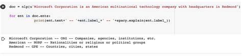 Ner Tagging In Python Using Spacy By Pooja Mahajan Analytics Vidhya Medium