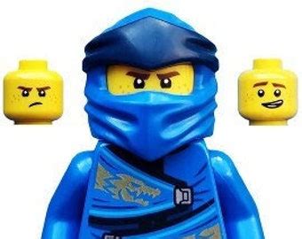 Lego Minifigure Ninjago Jay The Island Mask And Hair With Bandana Etsy