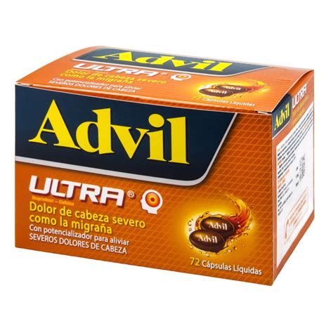 Advil Ultra 20065mg Ibuprofeno Cafeína Alivio Dolor