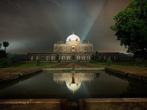 Humayuns Tomb At Night