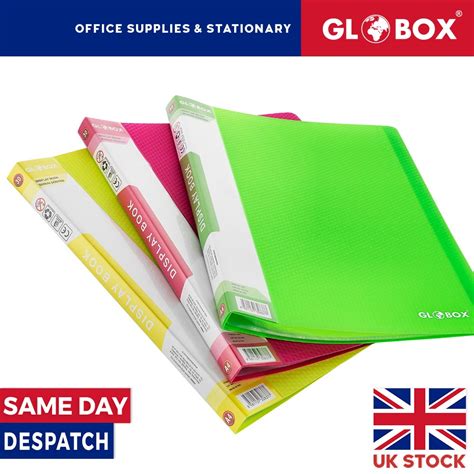 A Pocket Display Folder Book Neon Colours Globox Stationary