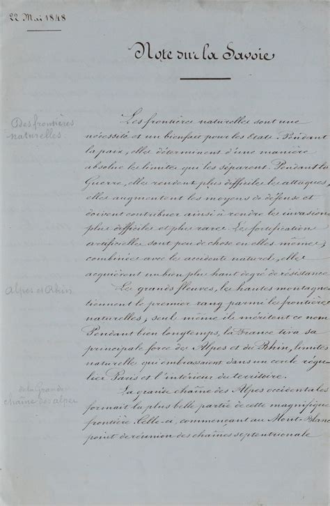 Rapport Sur Le Rattachement De La Savoie à La France Par Joseph Pelet