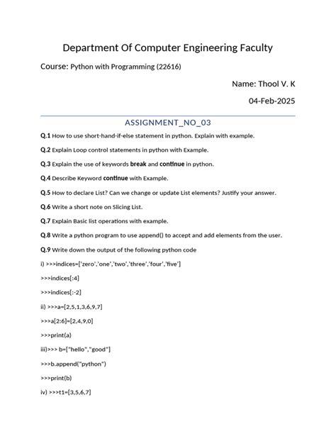 Python Programming Assignment Guide Pdf