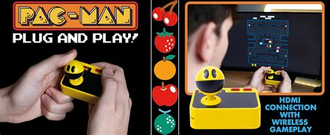 Pac Man Plug And Play Retro Gaming Console With Wireless