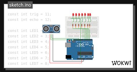 Esd Led Parking Sensor Project Wokwi Esp32 Stm32 Arduino Simulator