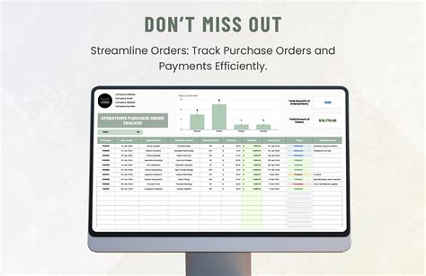 Operations Purchase Order Tracker Template In Excel Google Sheets Download Template Net