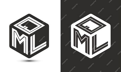 Premium Vector Qml Letter Logo Design With Illustrator Cube Logo