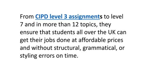 Ppt Cipd Level 3 Assignments By Cipdexperts Powerpoint Presentation