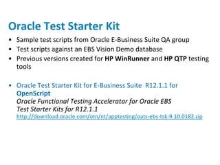 Oracle Application Testing Suite Competitive Edge PPT