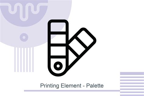 Printing Element Palette Gráfico por MelindAgency Creative Fabrica