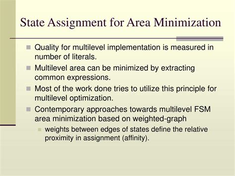 PPT Finite State Machine State Assignment For Area And Power Minimization PowerPoint