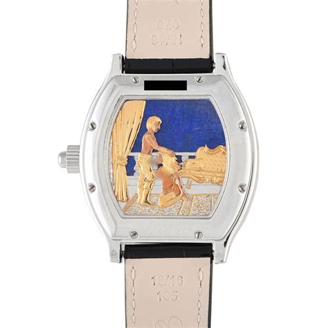 Chopard Tortue Erotique Lapis Lazuli Dial White Gold Watch