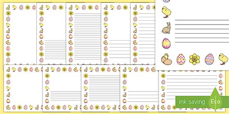 Easter Page Borders Teaching Resource Twinkl