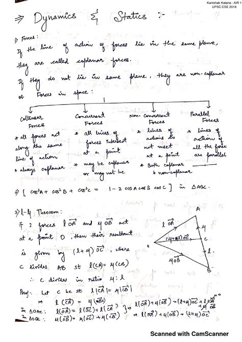 Solution Dynamics And Statics Physics Study Notes Studypool