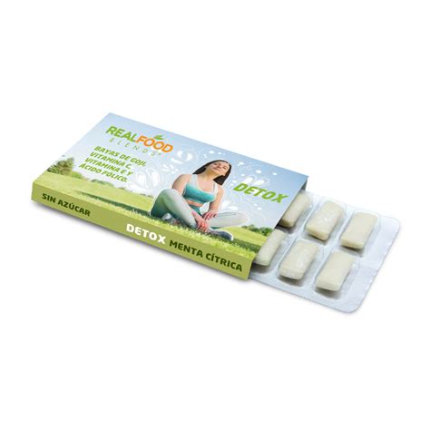 Comprar Blister 12 Chicles Detox Personalizado Publicidad Para Empresas