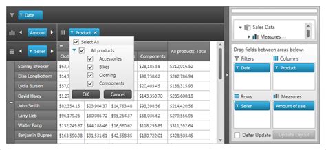 pivot grid component wpf 인프라지스틱스 ultimate ui