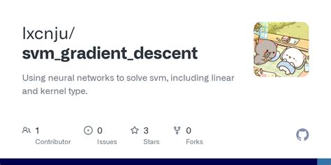 Github Lxcnjusvmgradientdescent Using Neural Networks To Solve Svm Including Linear And