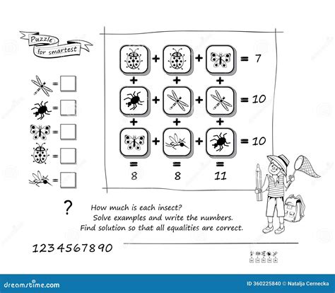 Math Logic Puzzle Game For Smartest How Much Is Each Insect Solve