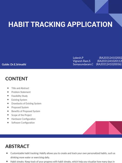 Habit Tracking Application Pdf Application Software Integrated Development Environment