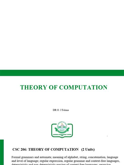 Lecture 1 To 4 Theory Of Computation Pdf Theory Of Computation