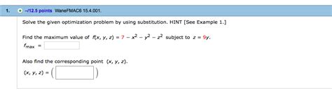 solved solve the given optimization problem by using
