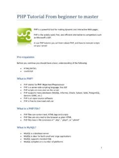 PHP Tutorial From Beginner To Master Php Tutorial From Beginner To Master Pdf PDF PRO