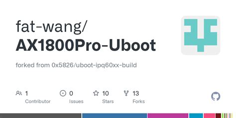 GitHub Fat Wang AX1800Pro Uboot Forked From 0x5826 Uboot Ipq60xx Build