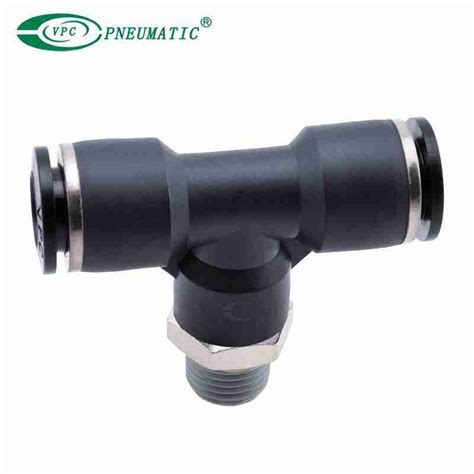 Racor Neumático Tee Rosca Central Macho Vpb Vpc