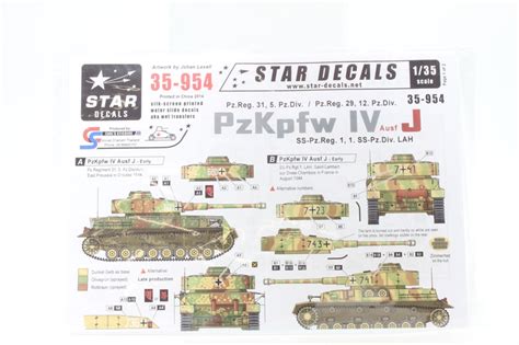 Star Decals 35 954sda Pzkpfw Iv Ausf J Hattons