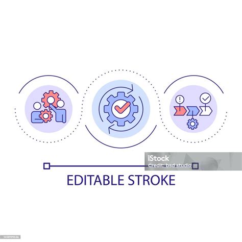 Long Term Process Management Loop Concept Icon Stock Illustration Download Image Now Circle