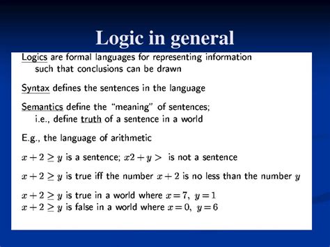 PPT Artificial Intelligence In The St Century S Lucci D Kopec Chapter Logic In
