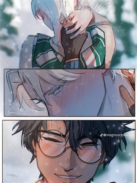 Harry Potter Kiss Ideas In Harry Potter Drarry Fanart Harry Potter Kiss