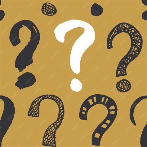 Premium Vector Questions Marks Seamless Pattern Vector Illustration