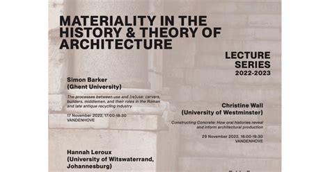 Materiality In The History And Theory Of Architecture Vai