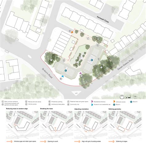 5 Site Plan And Design Evolution Diagram Housing Design Awards