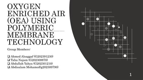 Oxygen Separation With Polymeric Membranedraftv3pptx