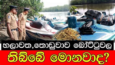 හලාවත තොඩුවාව බෝට්ටුවල තිබ්බේ මොනවාද Mojonewslk Youtube