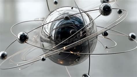 Dynamic Atomic Structure With Orbiting Electrons Stock Footage Video