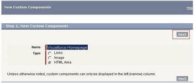 ForceTree Com Adding A Visualforce Page To The Home Page Layout