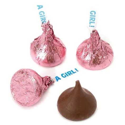 Hershey Kisses Its A Girl Pink Foiled Milk Chocolate Candy 7 Ounce