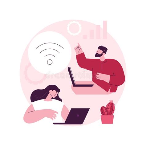 Wi Fi Connection Abstract Concept Vector Illustration Stock Vector Illustration Of Vector