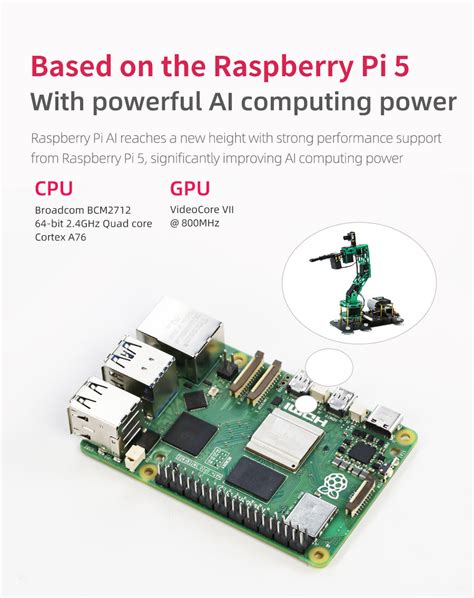 6dof Raspebrrypi Robotic Arm With Hd Camera Use Ros Python Programming