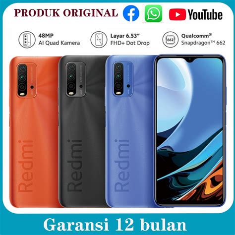 Jual Xiaomi Redmi 9T RAM 4 128GB 6 128GB Snapdragon 662 Layar 6 53 Inci Garansi 1 Tahun HP Redmi