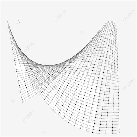 Abstract 3d Wireframe Geometric Shape Isolated On White Background Geometry Wire Distortion