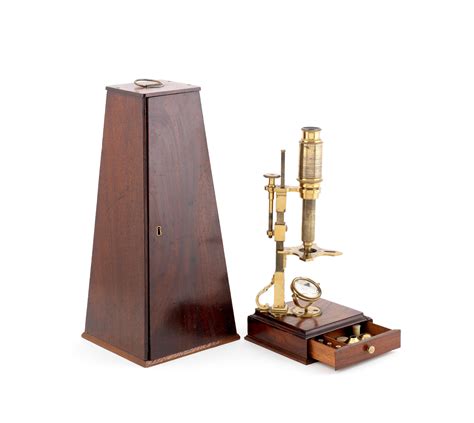 Bonhams A Cuff Type Compound Monocular Microscope English Late 18th