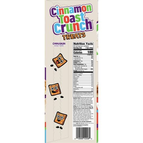 Cinnamon Toast Crunch Nutrition Label
