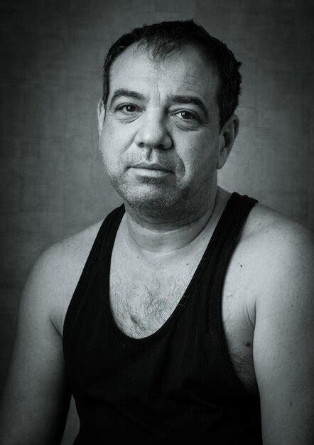 Premium Photo Portrait Of Man Against Wall